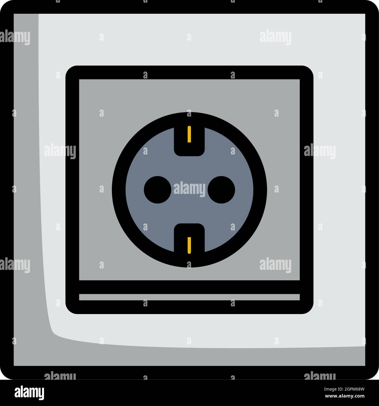 Europe Electrical Socket Icon Stock Vector Image & Art - Alamy