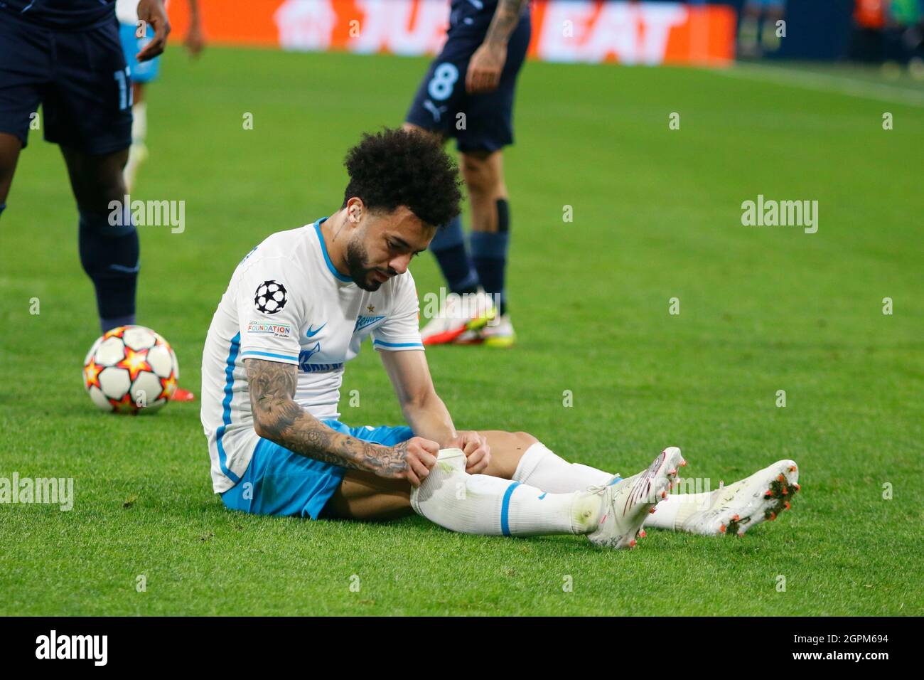 Saint Petersburg, Russia - 25 September 2021: Football, UEFA Champions ...