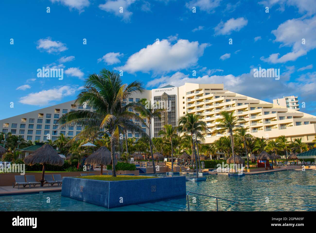 Iberostar Selection Cancun hotel at sunset, Cancun, Quintana Roo QR ...