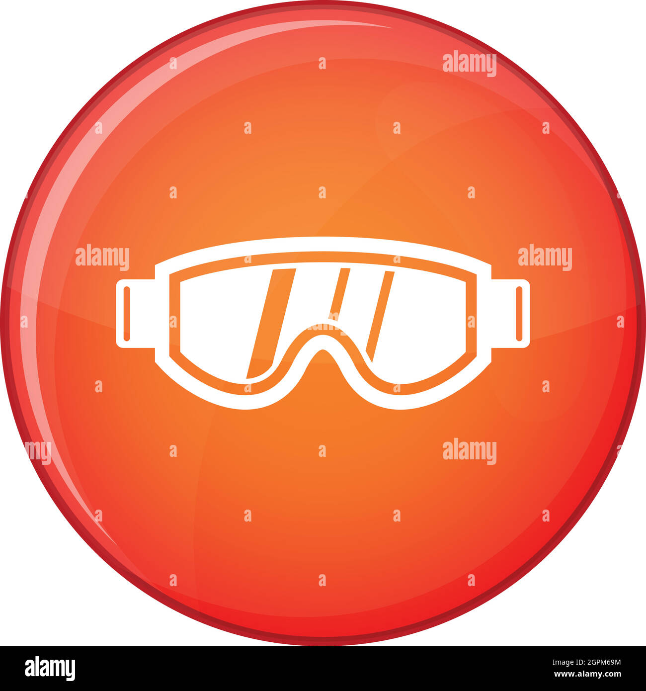 Skiing mask icon, flat style Stock Vector Image & Art - Alamy