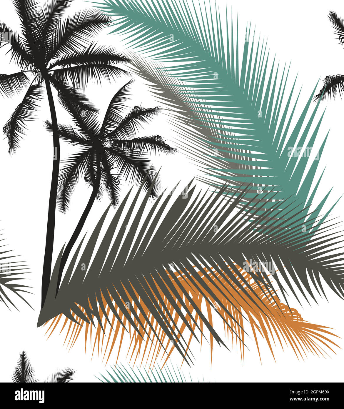 Palm trees - design for textiles Stock Vector Image & Art - Alamy