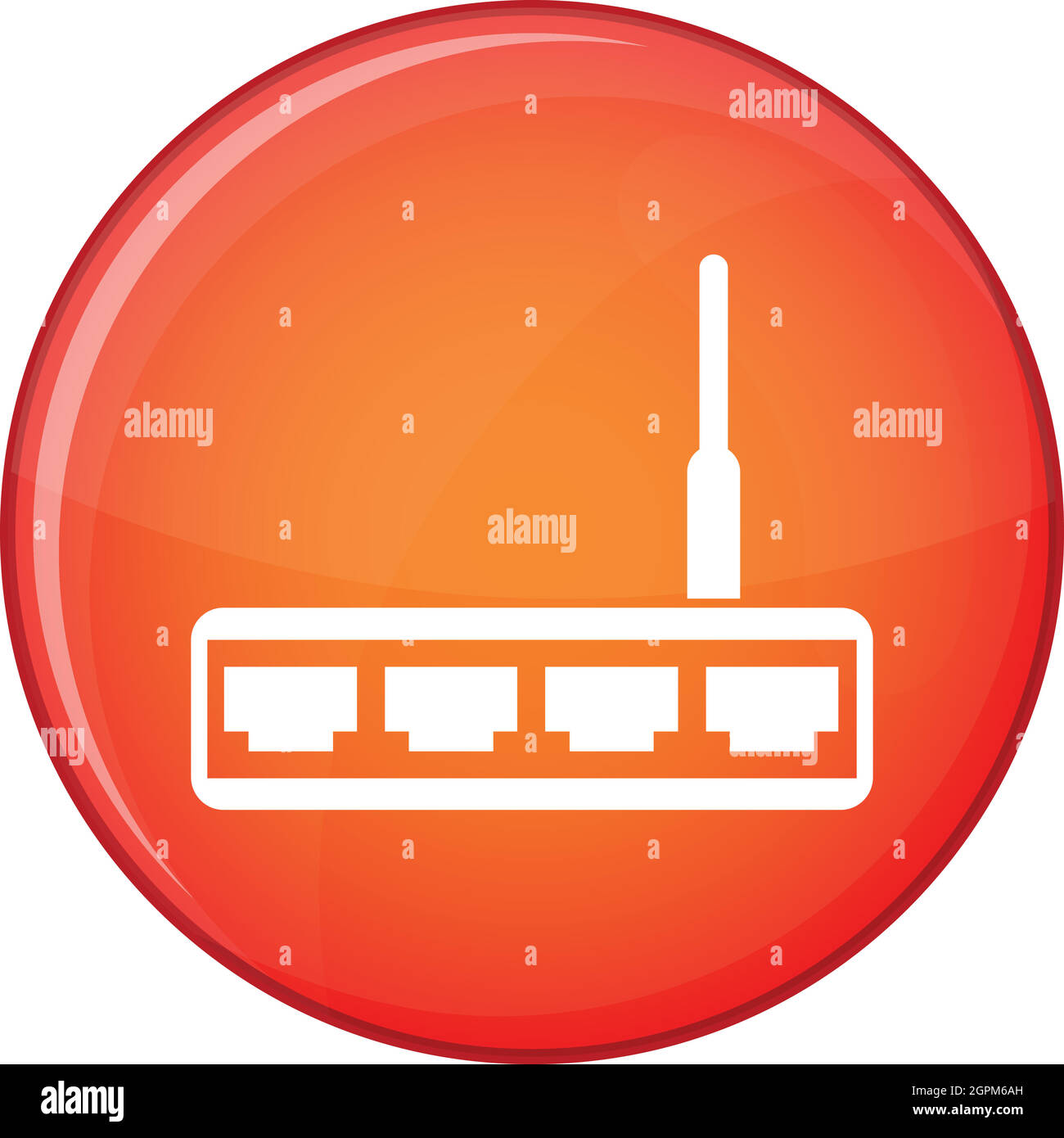 Router icon, flat style Stock Vector Image & Art - Alamy