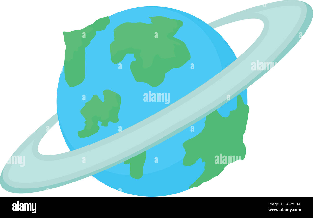 Blue planet orbit cartoon Stock Vector Images - Alamy