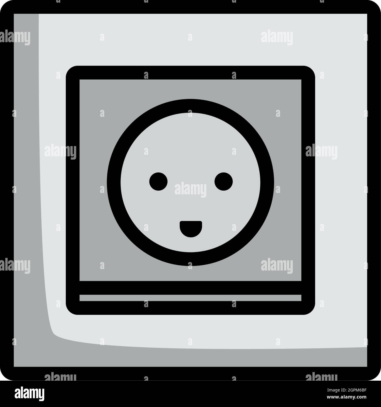 Austria Electrical Socket Icon Stock Vector Image & Art - Alamy