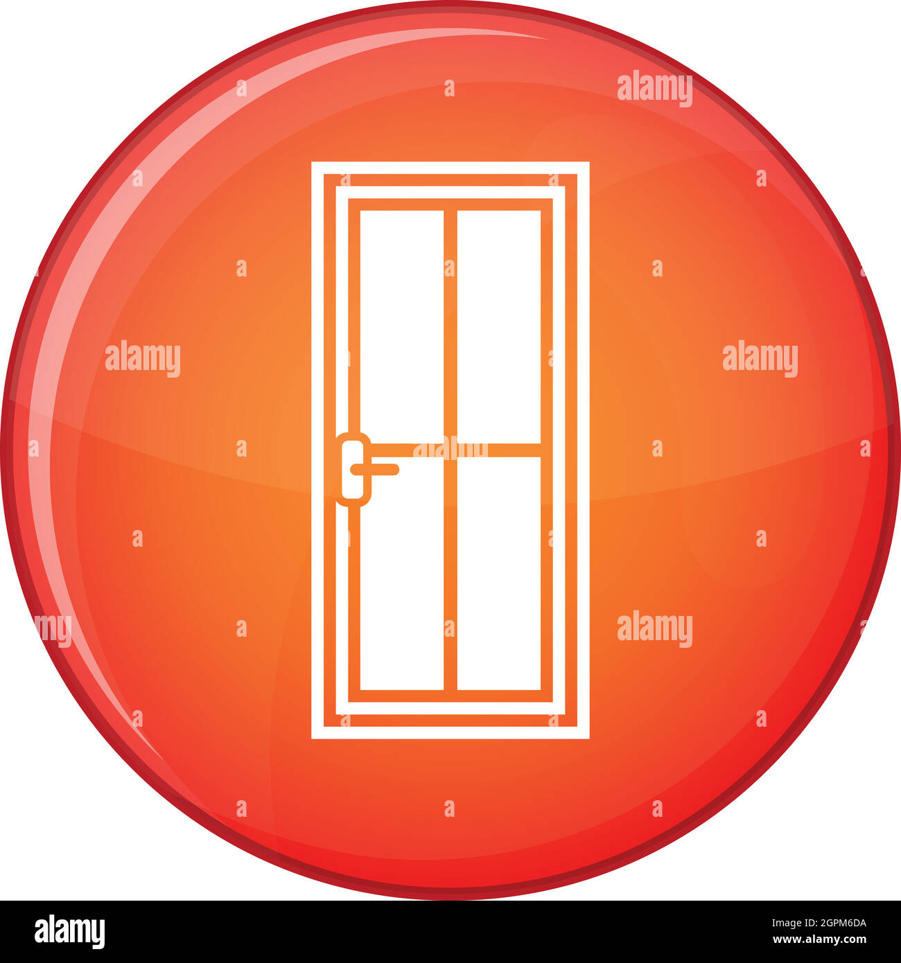 Front closed door building Stock Vector Images - Alamy