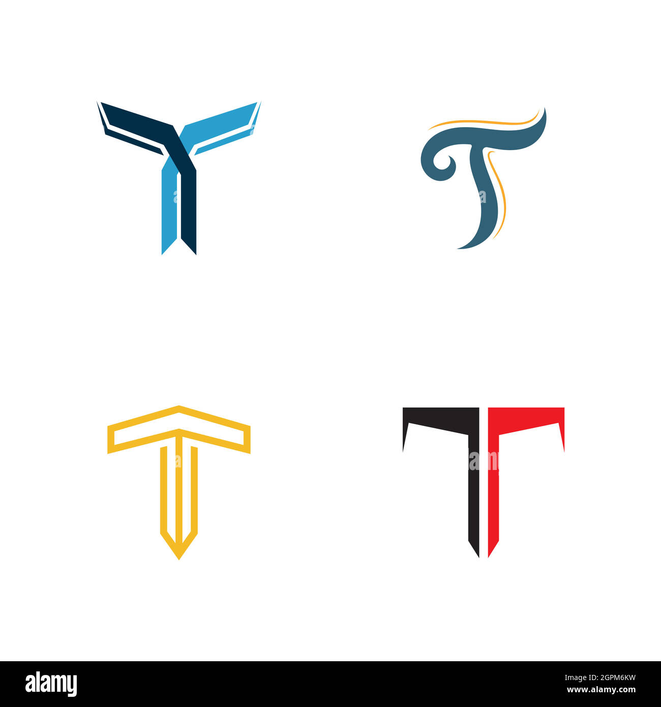 T logo and symbol vector Stock Vector Image & Art - Alamy