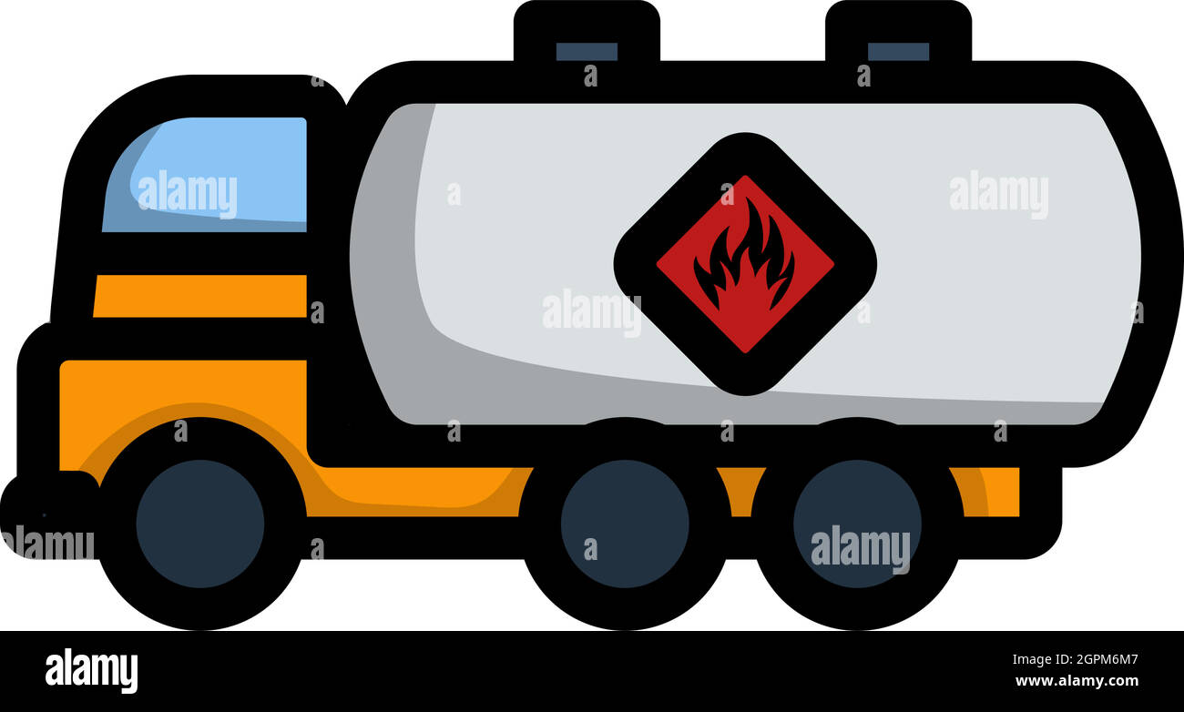 Fuel Tank Truck Icon Stock Vector Image & Art - Alamy