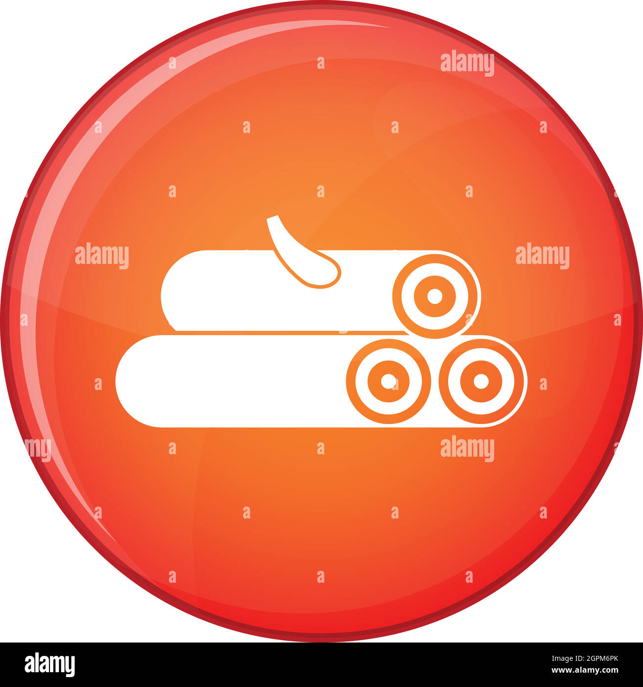 Wooden natural logs pile Stock Vector Images - Alamy