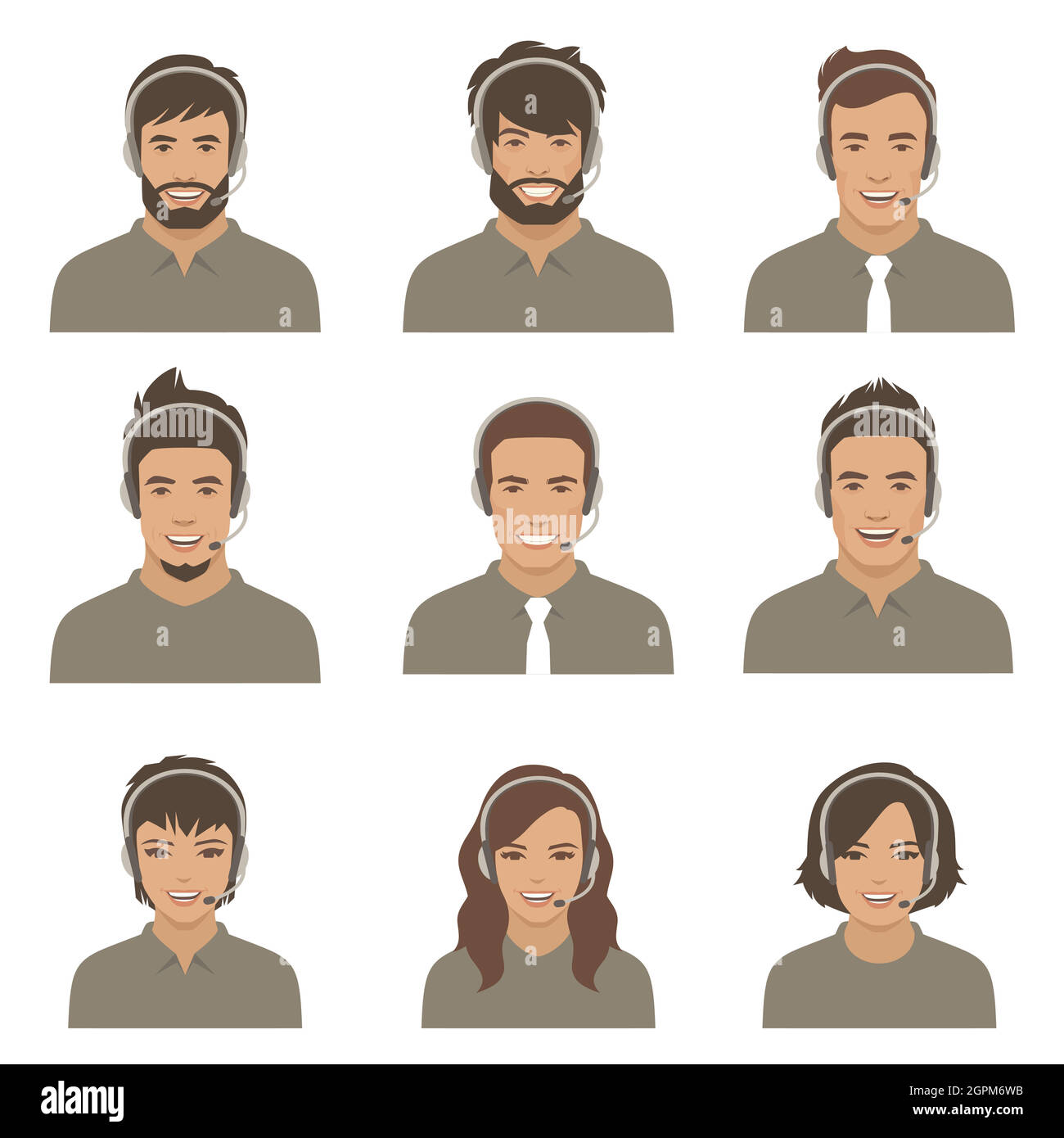 Call center man design Stock Vector Images - Alamy