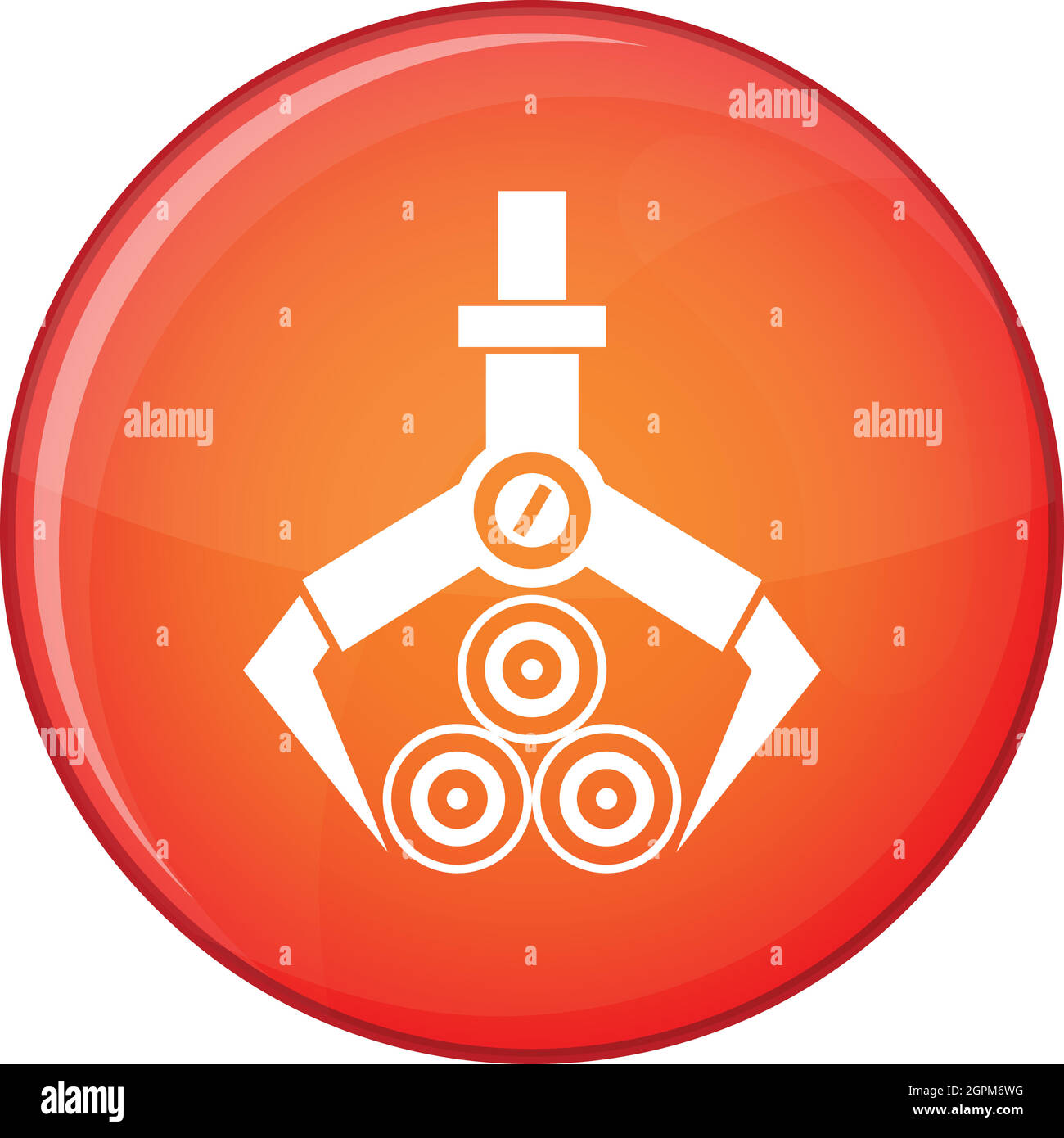 Log loader icon, flat style Stock Vector Image & Art - Alamy