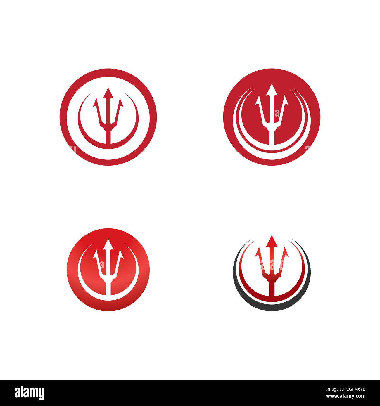 Trident Logo Template vector icon Stock Vector Image & Art - Alamy