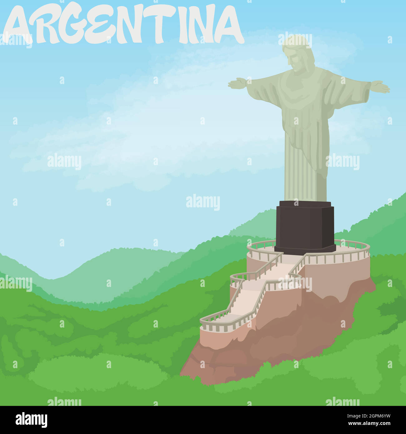 Argentina concept, cartoon style Stock Vector Image & Art - Alamy