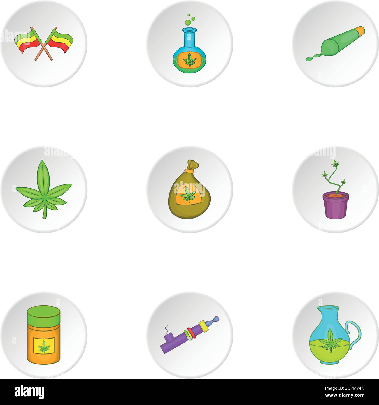 Marijuana bag Stock Vector Images - Alamy