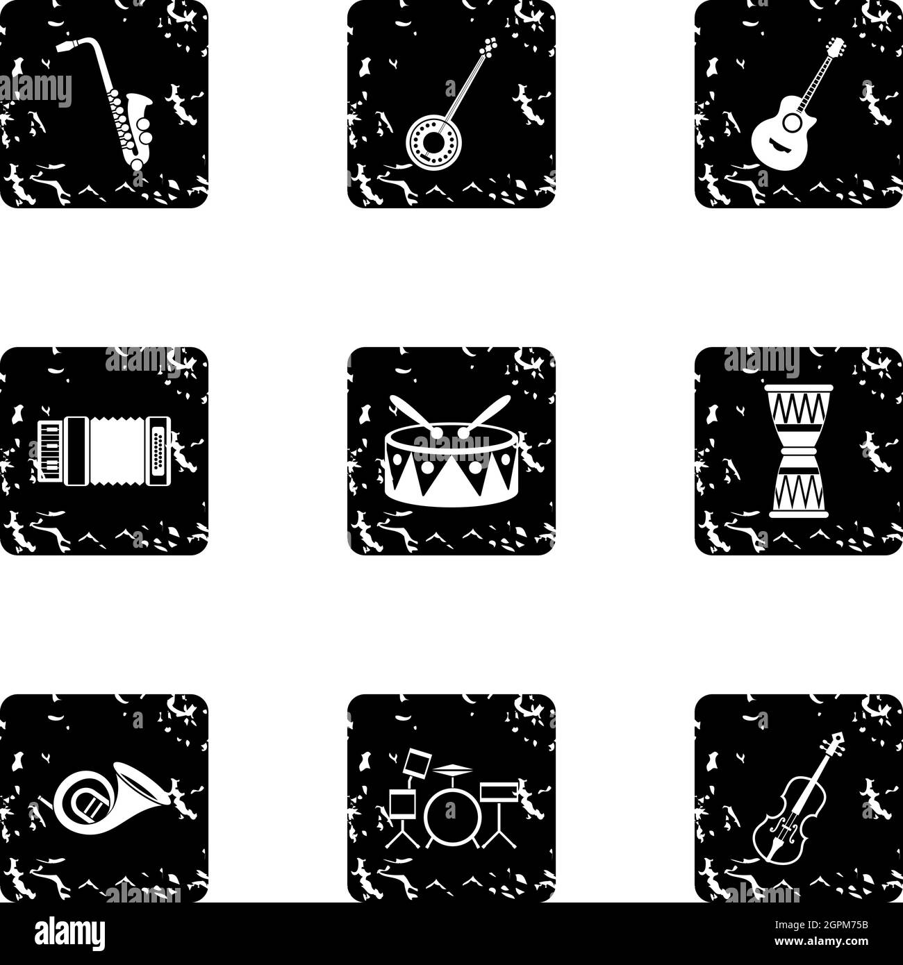 Music flute icon set Stock Vector Images - Alamy