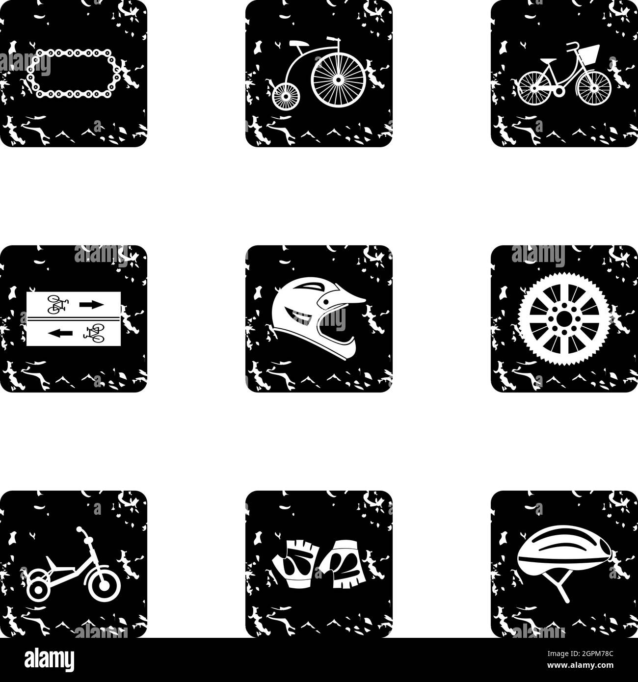 Bicycle parts illustration hi-res stock photography and images - Alamy