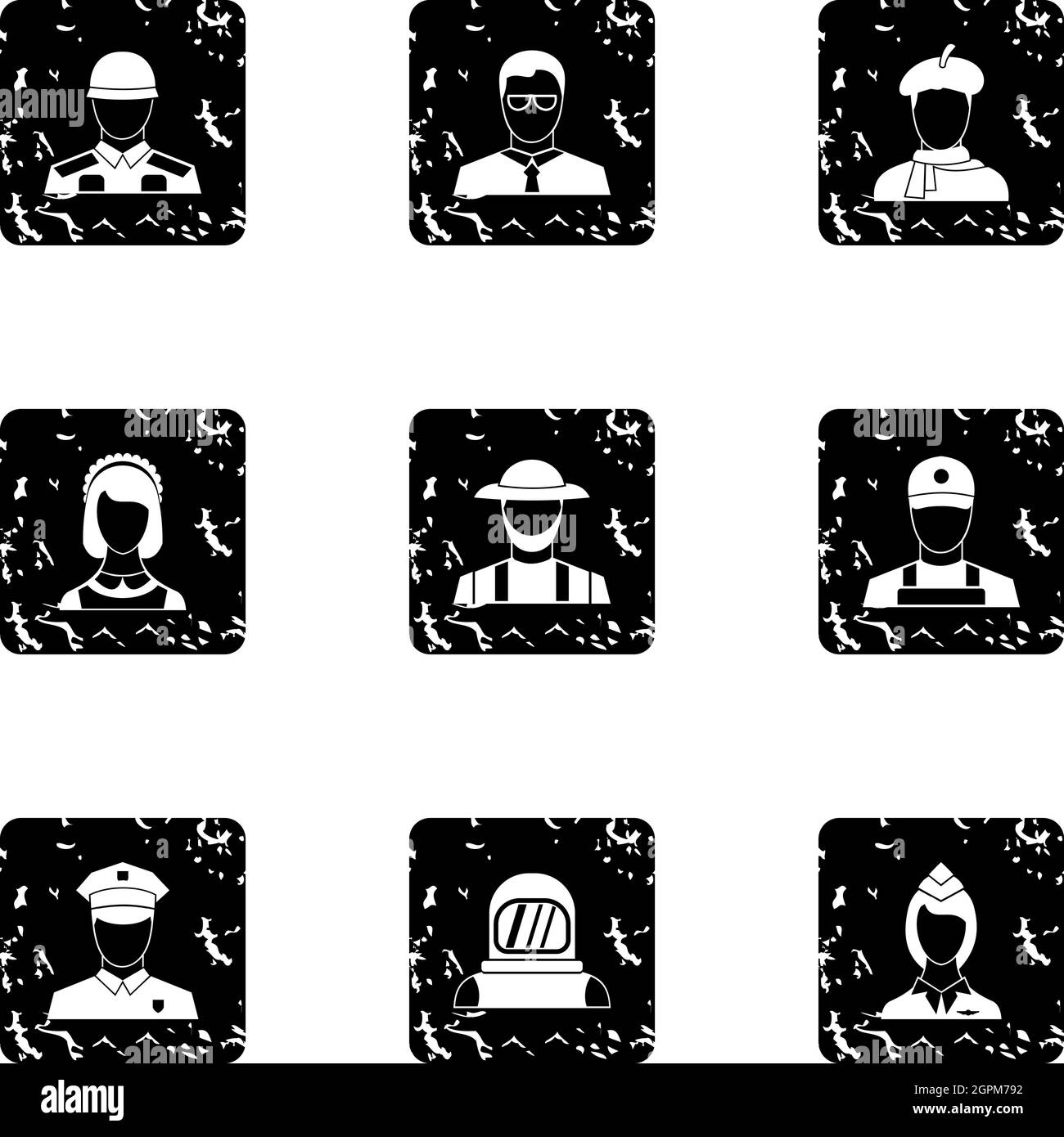 Office workers icons set Stock Vector Images - Alamy