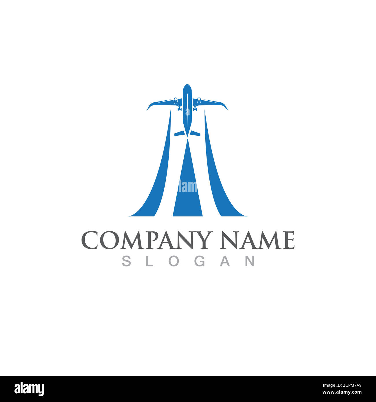 Aeroplane logo icon vector illustration template Stock Vector Image ...