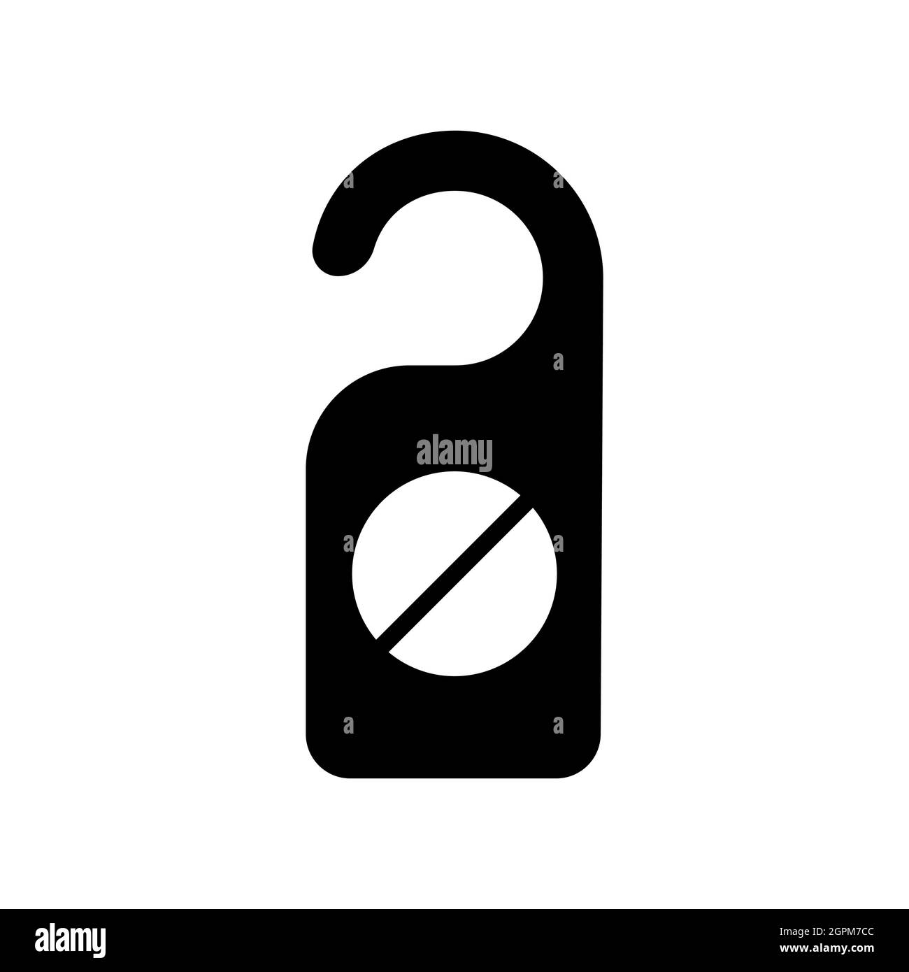 Do not disturb sign vector flat glyph icon Stock Vector Image & Art - Alamy
