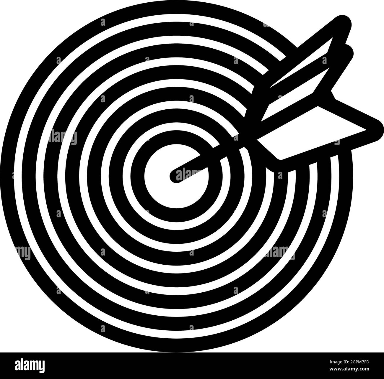 Icon Of Target With Dart Stock Vector Image & Art - Alamy