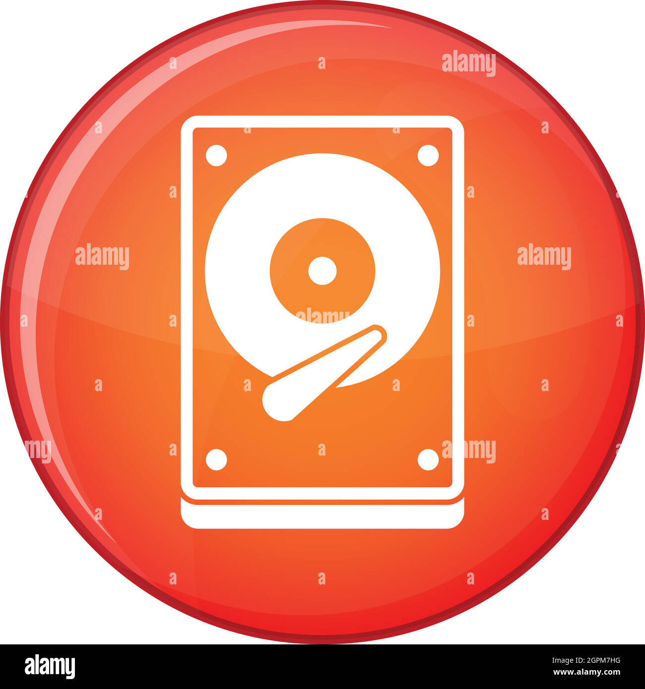 HDD icon, flat style Stock Vector Image & Art - Alamy