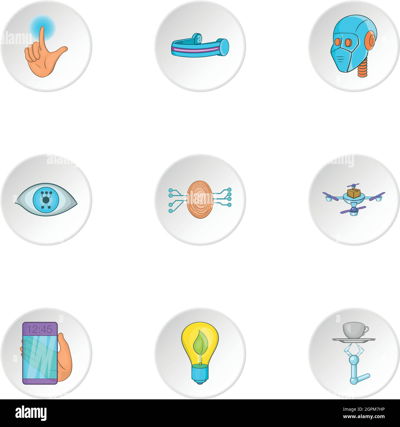 Innovation icons set, cartoon style Stock Vector Image & Art - Alamy