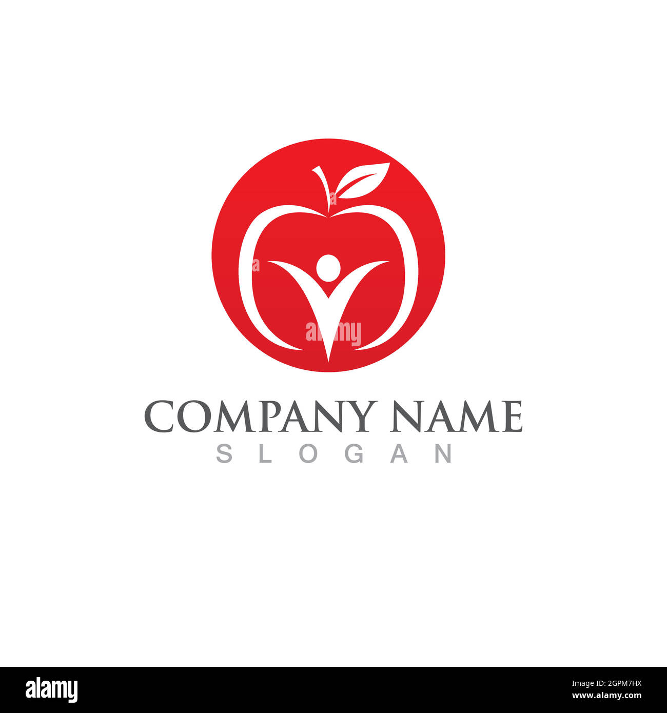Apple logo isolated Stock Vector Images - Alamy