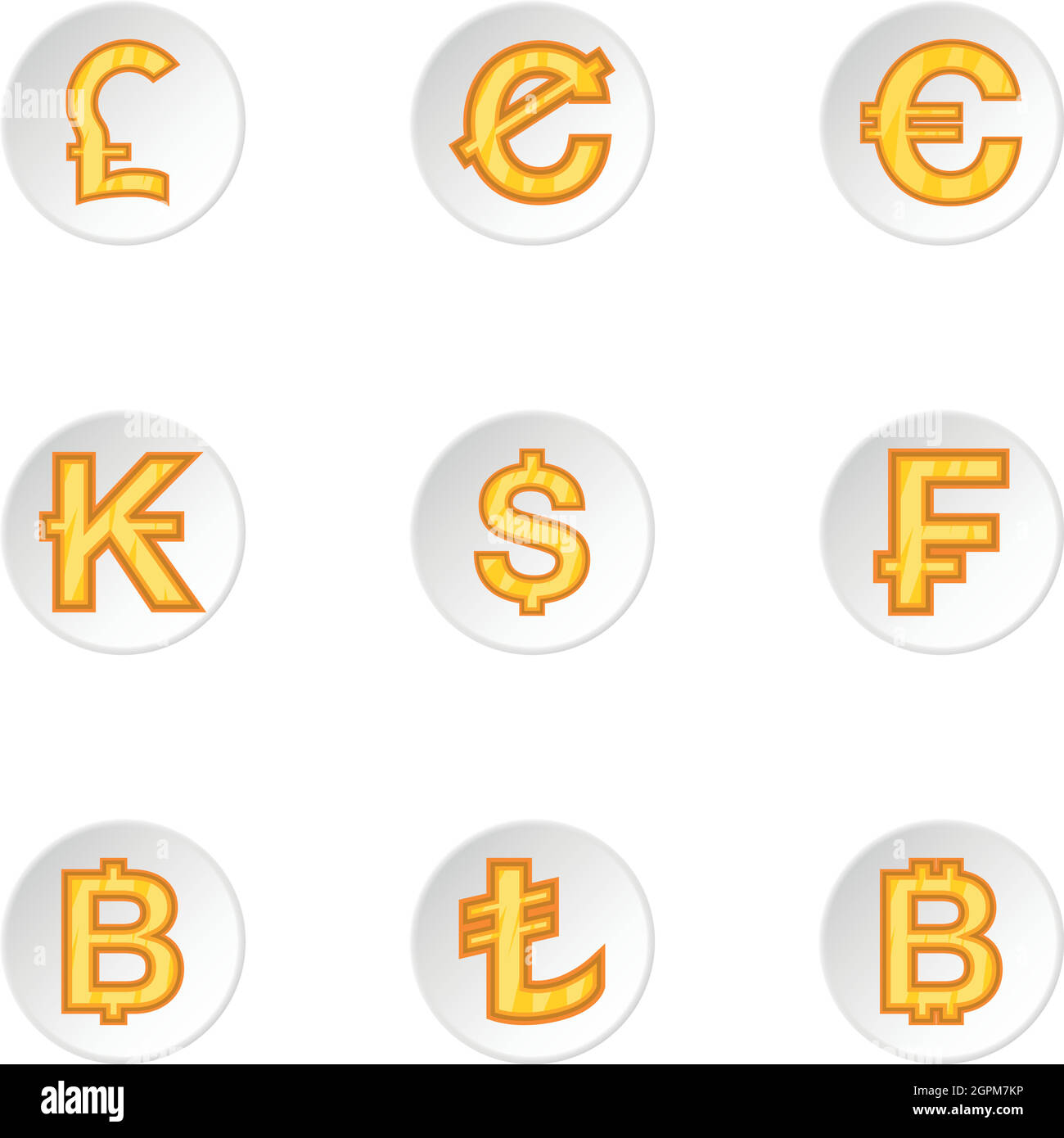 Money of countries icons set, cartoon style Stock Vector Image & Art ...