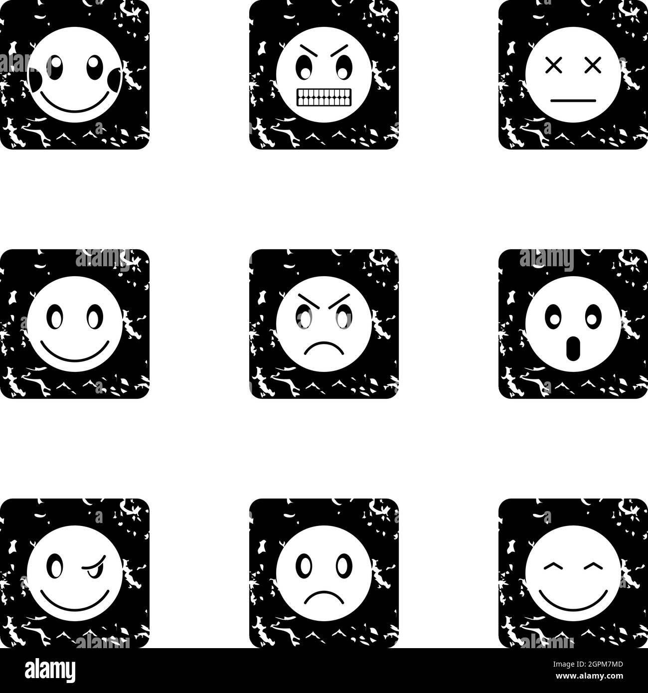 Emoticons set Stock Vector Images - Alamy