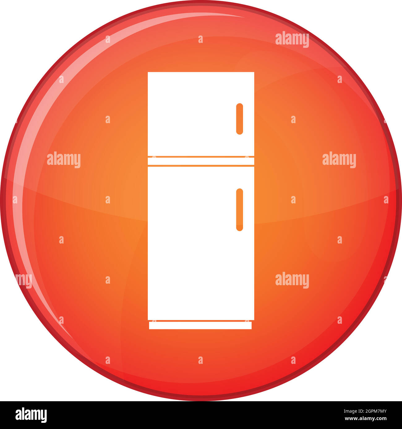 Refrigerator modern door closed Stock Vector Images - Alamy