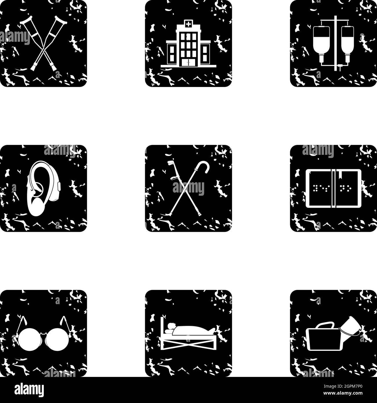 Safety access icons set Black and White Stock Photos & Images - Alamy