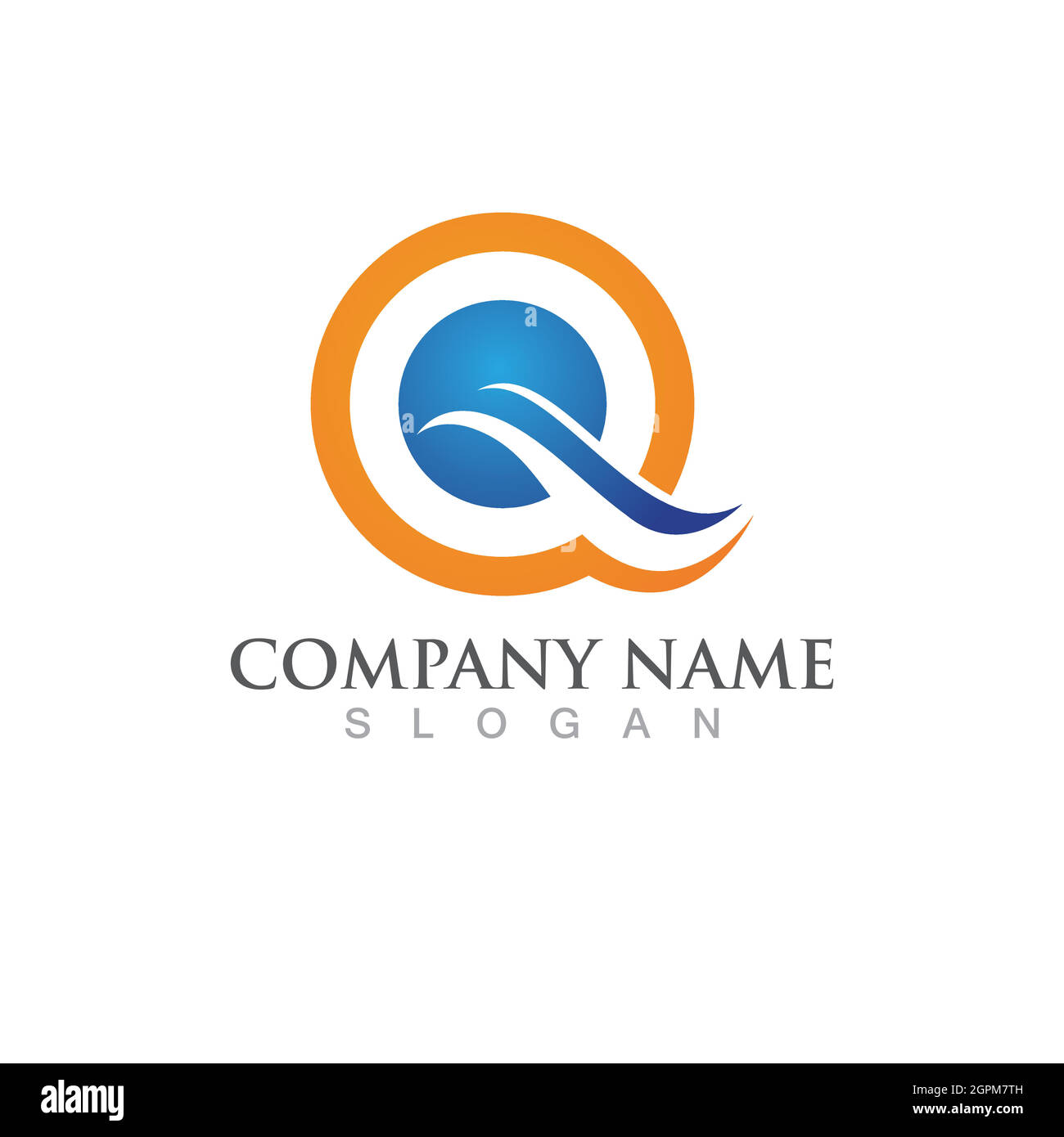 Q letter logo and symbol vector image Stock Vector Image & Art - Alamy
