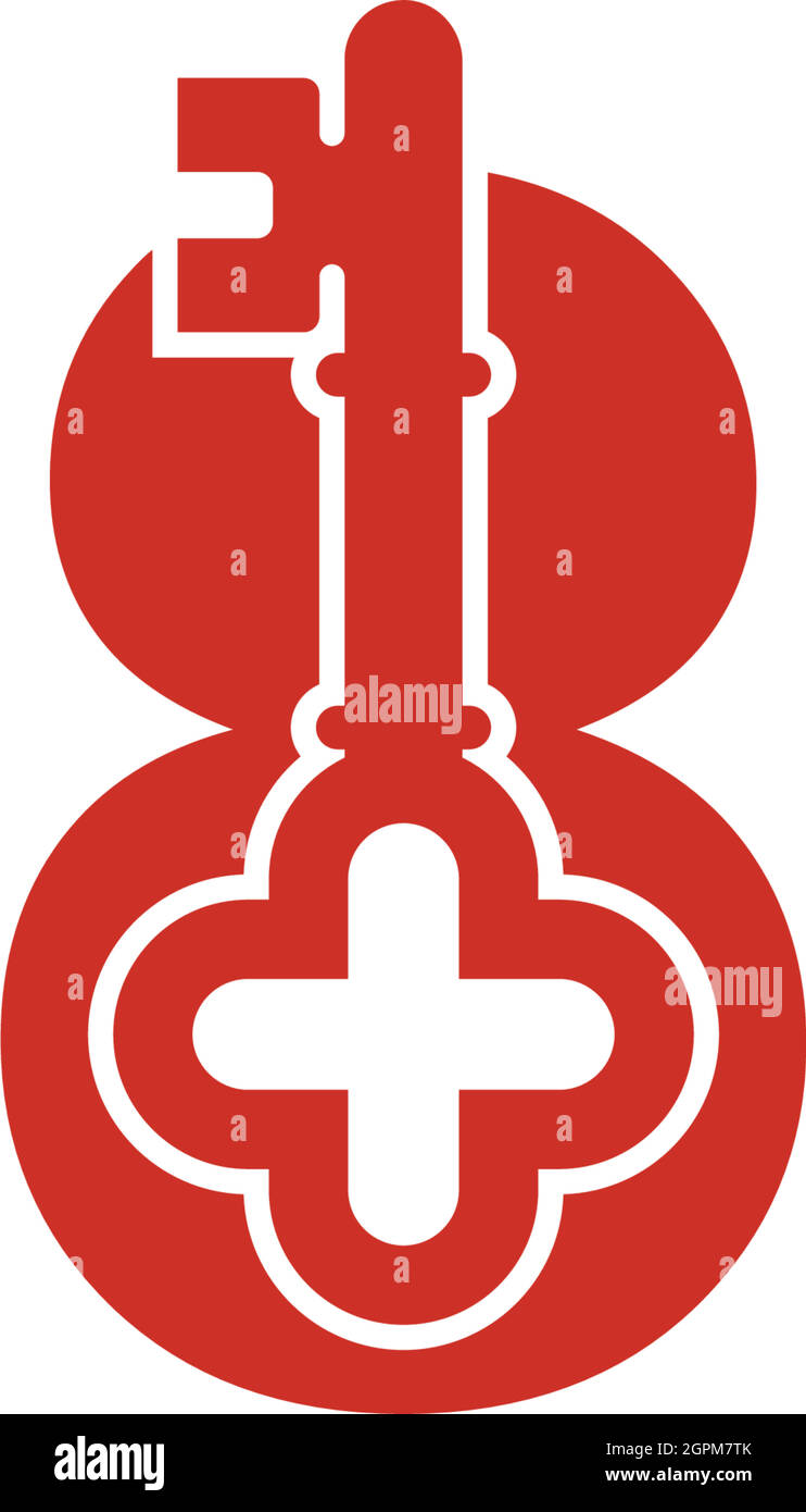 Number 8 key Stock Vector Images - Alamy