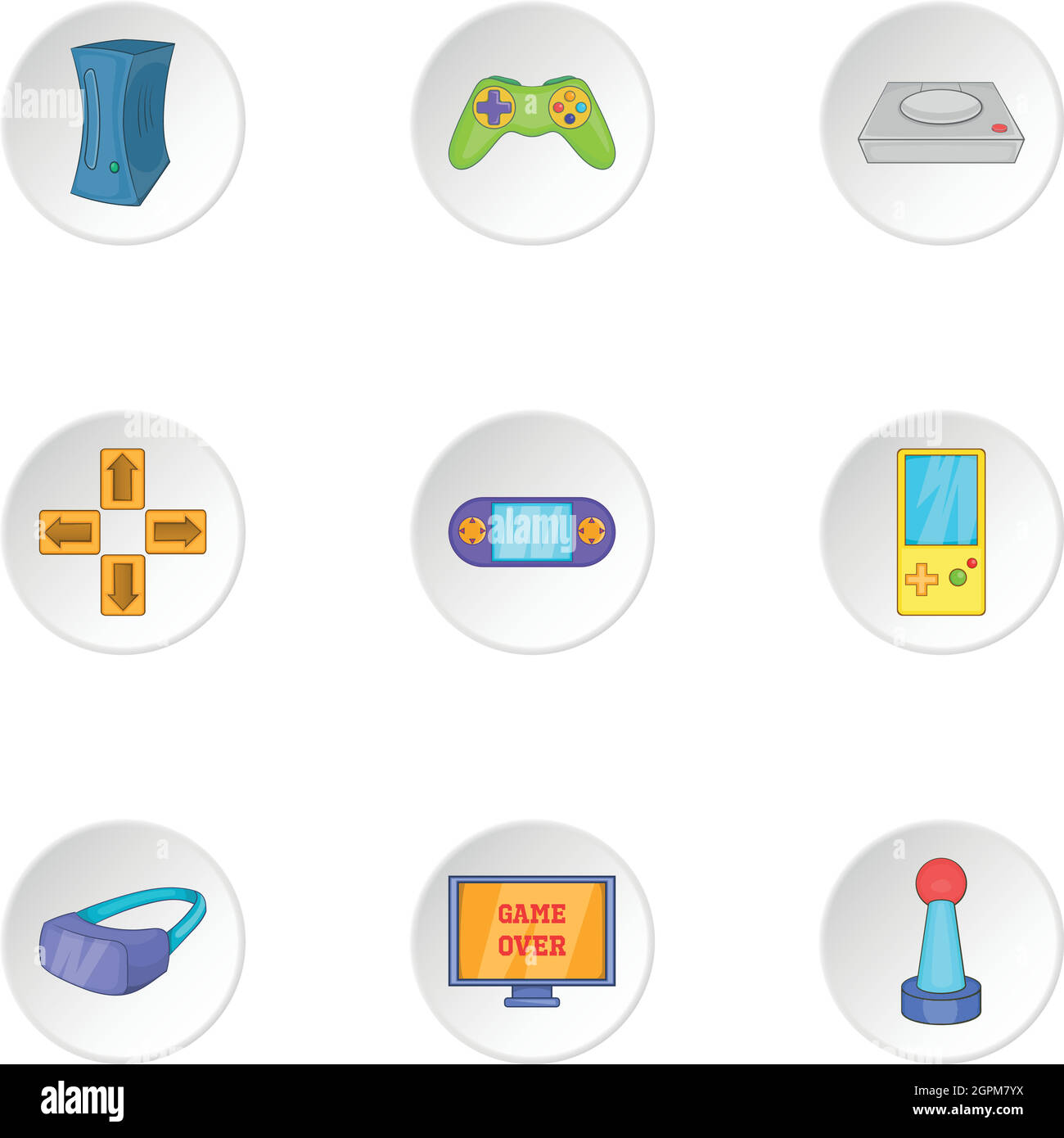 Computer games icons set, cartoon style Stock Vector Image & Art - Alamy