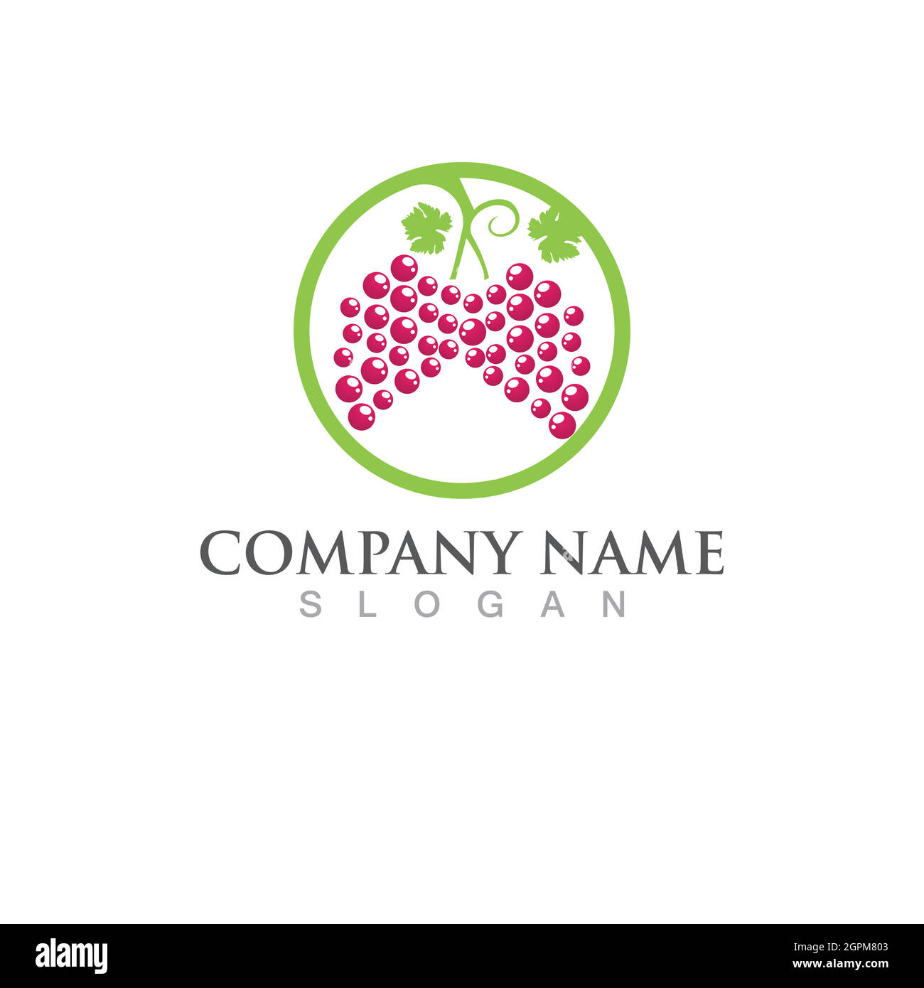 Bunch of seedless grapes Stock Vector Images - Alamy