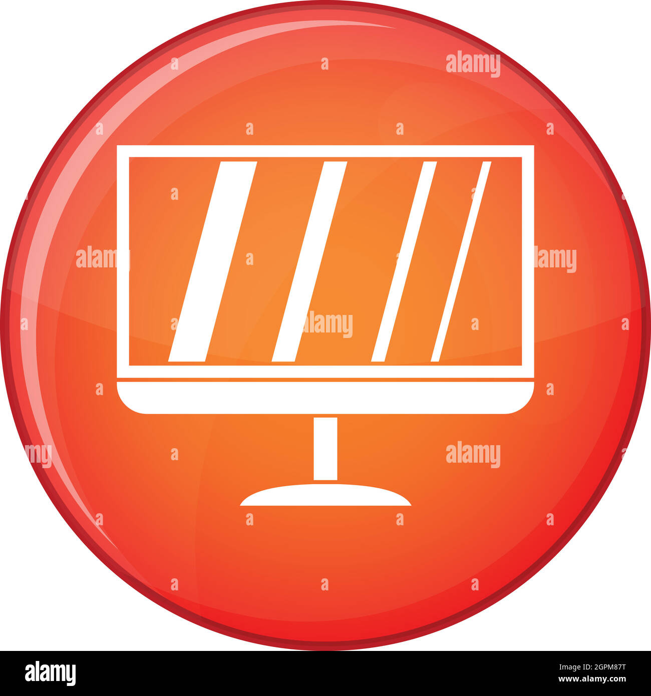 TV icon, flat style Stock Vector Image & Art - Alamy