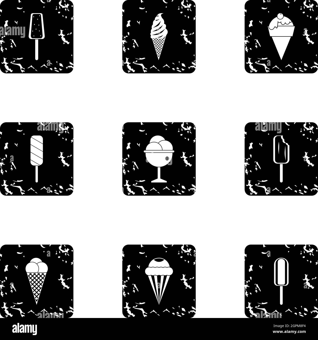 Dessert ice cream fruit Black and White Stock Photos & Images - Alamy