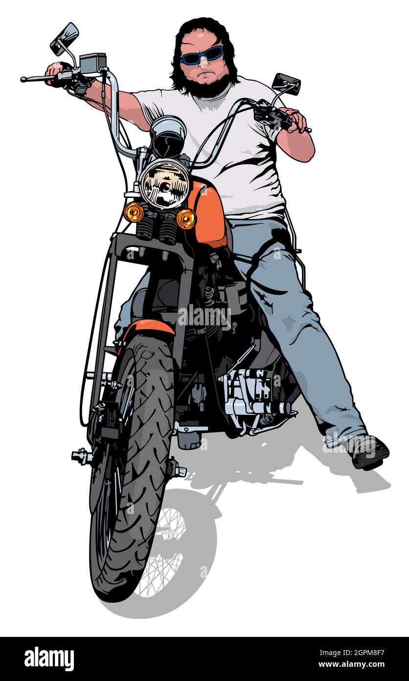 Motorcycle biker Cut Out Stock Images & Pictures - Alamy