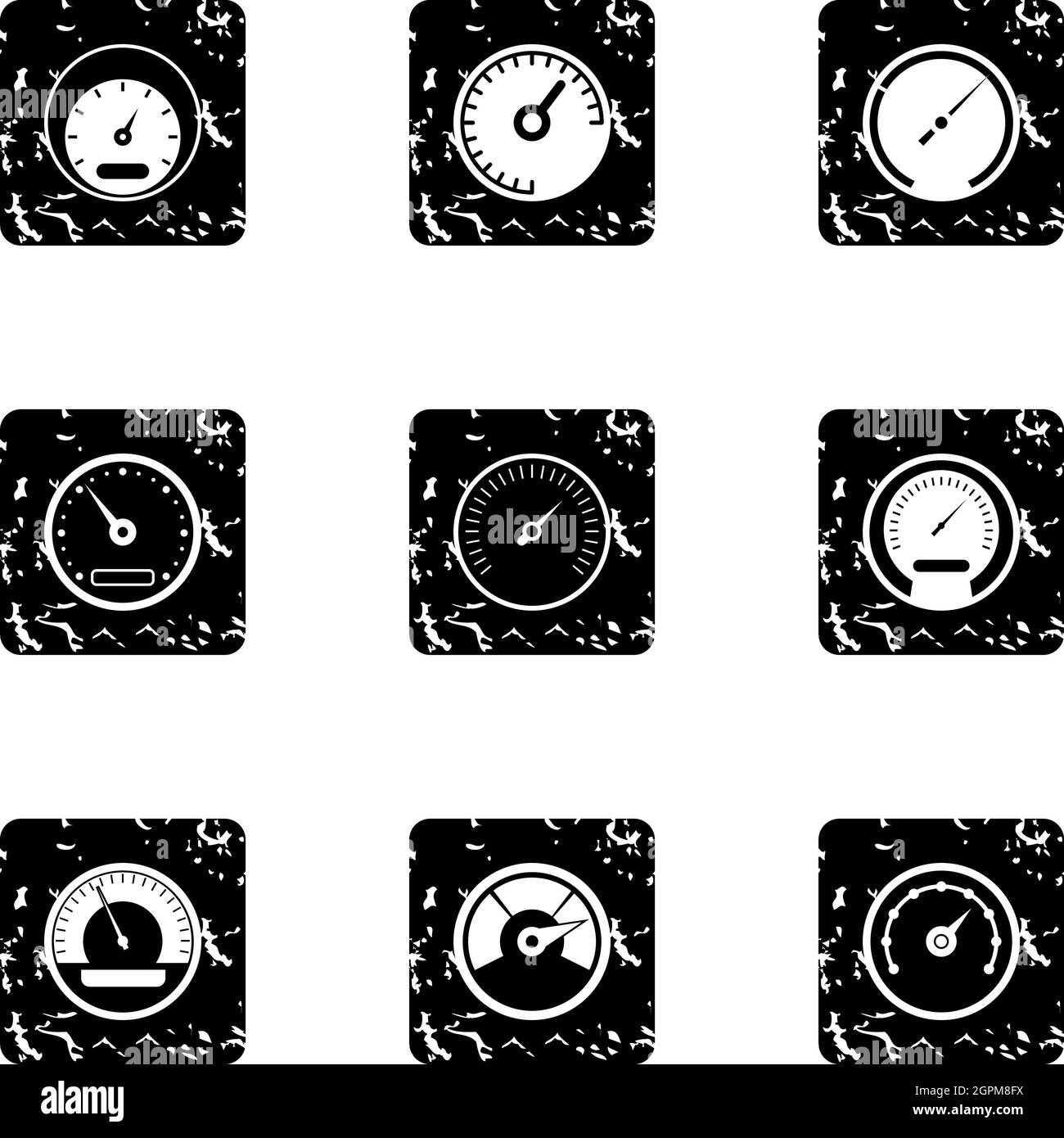 White speedometer Black and White Stock Photos & Images - Alamy