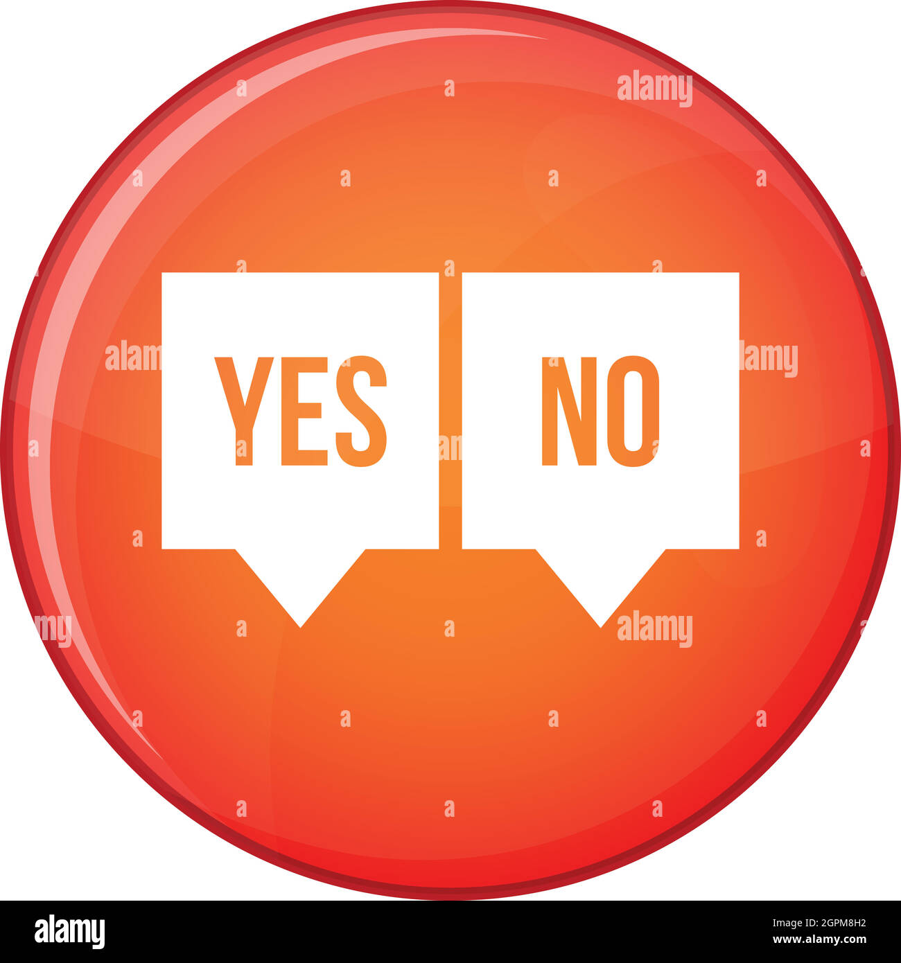 Yes No Icon Flat