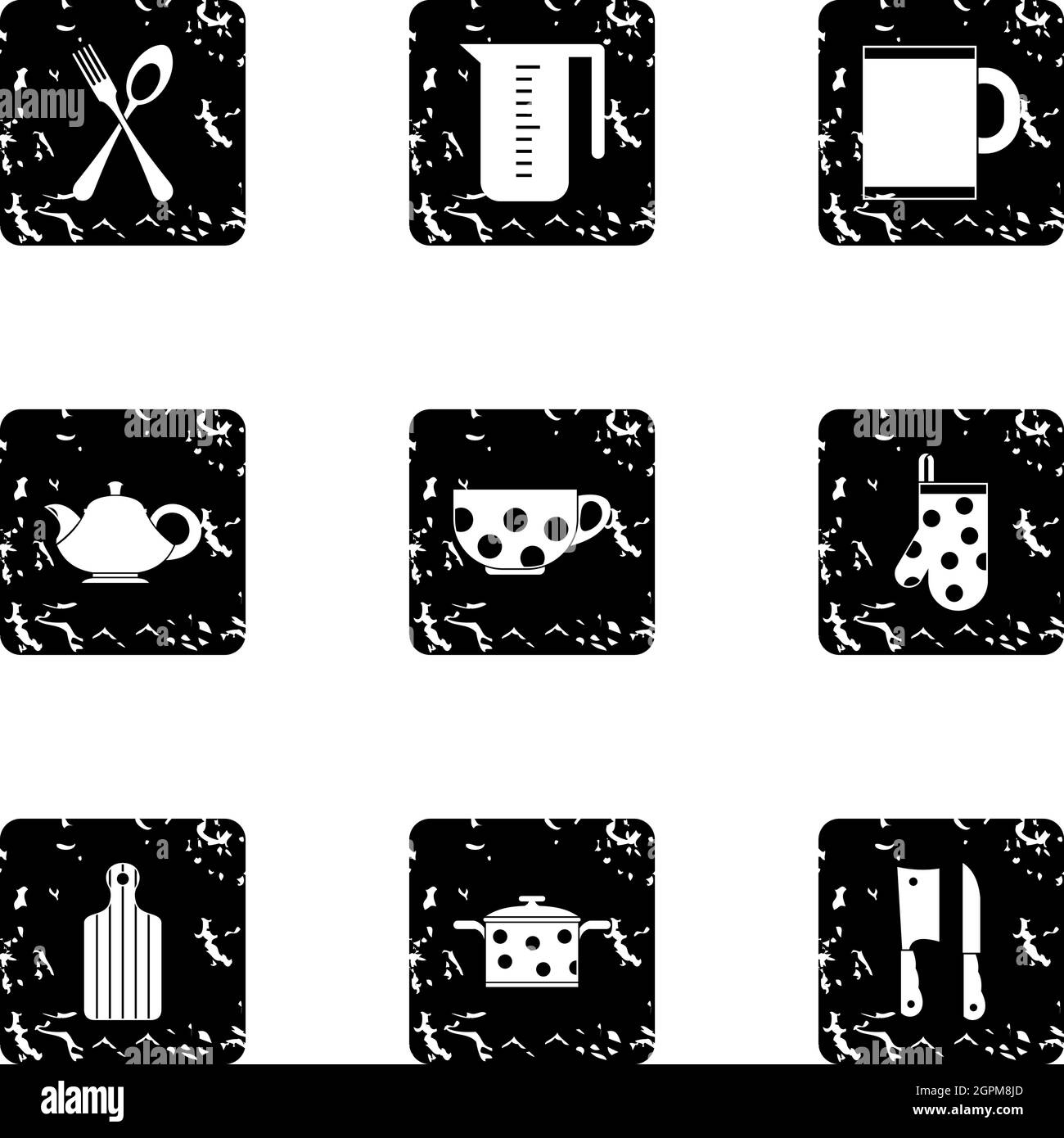 Menu icons dishes hi-res stock photography and images - Alamy