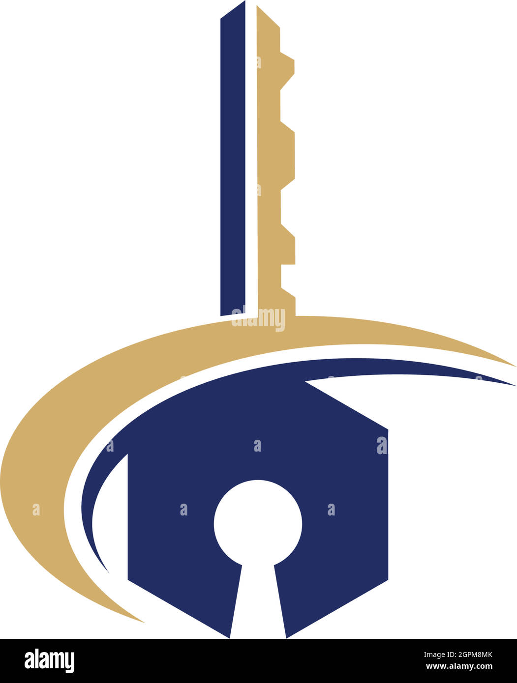 Key logo design Stock Vector Images - Alamy