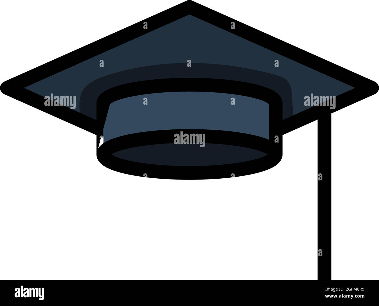 Icon Of Graduation Cap Stock Vector Image & Art - Alamy