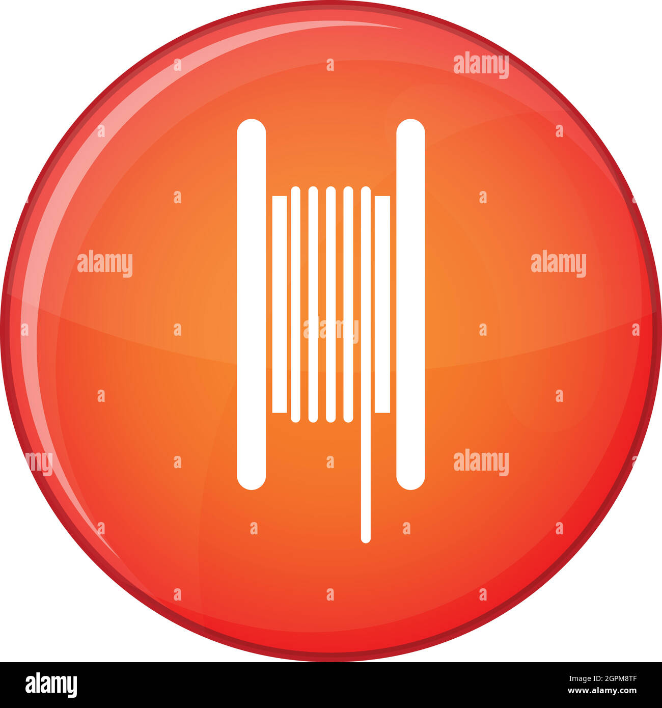 Electric cable in coil icon, flat style Stock Vector Image & Art - Alamy