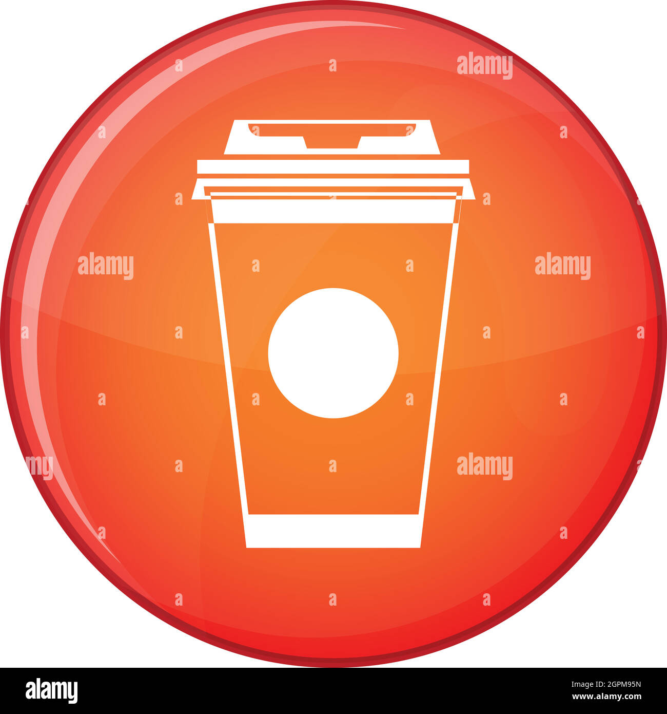 Paper coffee cup icon, flat style Stock Vector Image & Art - Alamy