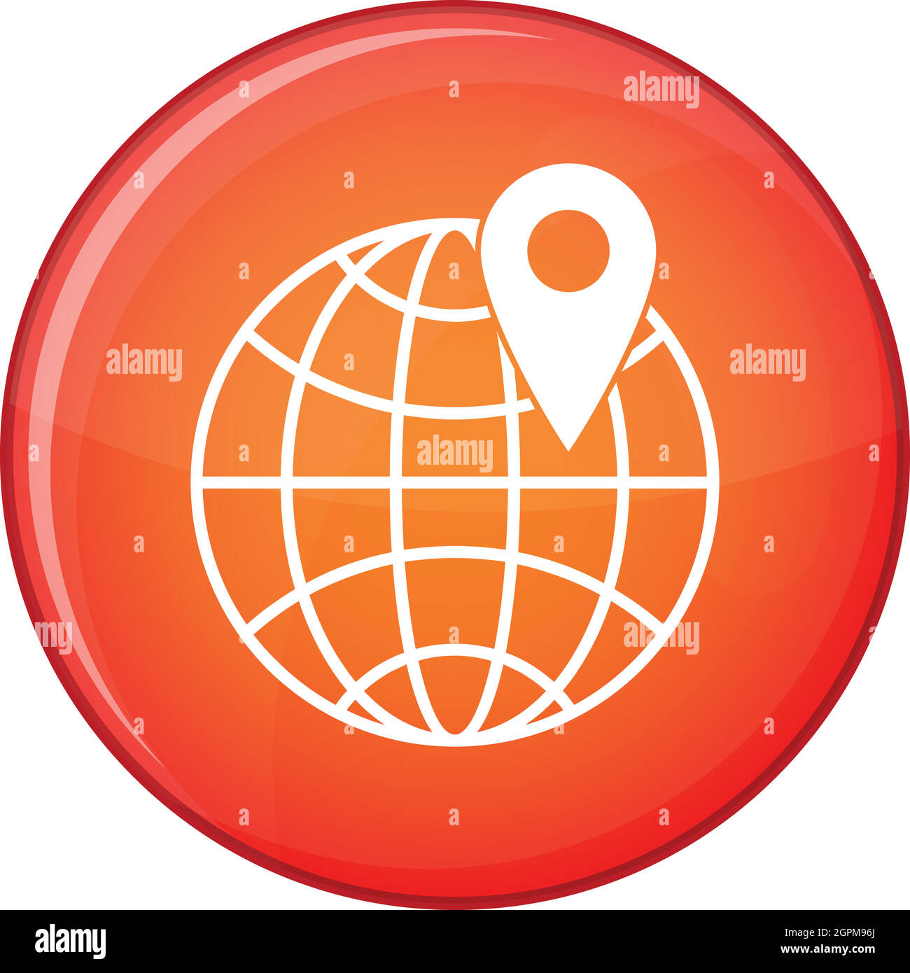 Globe earth pin Stock Vector Images - Alamy
