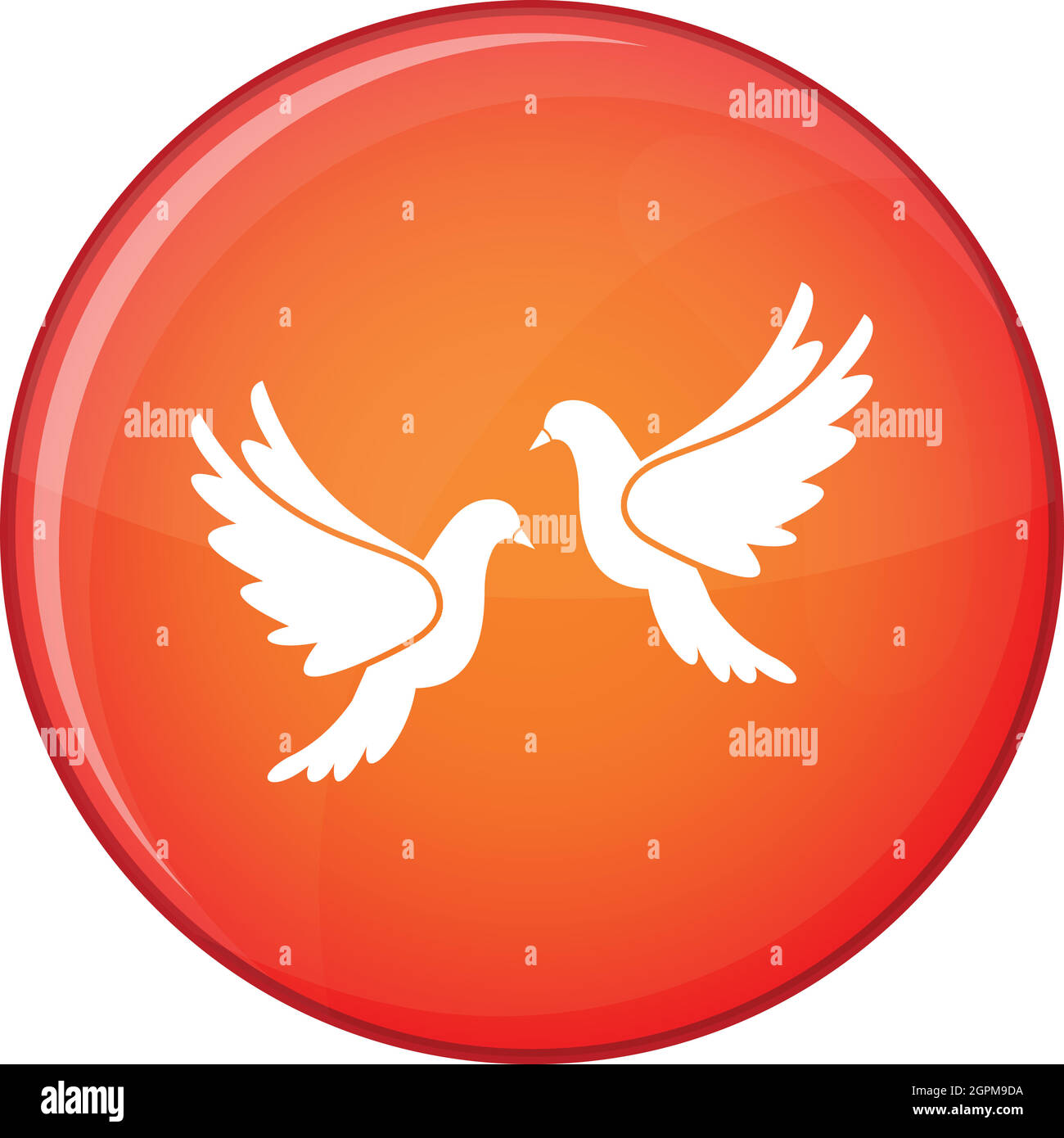 Wedding doves icon, flat style Stock Vector Image & Art - Alamy