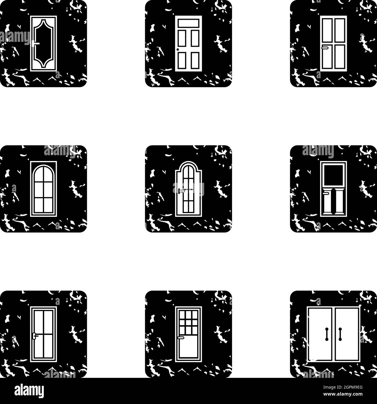 Types of doors icons set, grunge style Stock Vector Image & Art - Alamy Types of doors icons set, grunge style Stock Vector Image & Art - Alamy