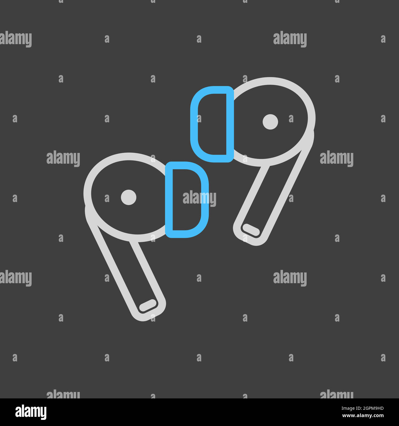 Earbud illustration Stock Vector Images - Alamy