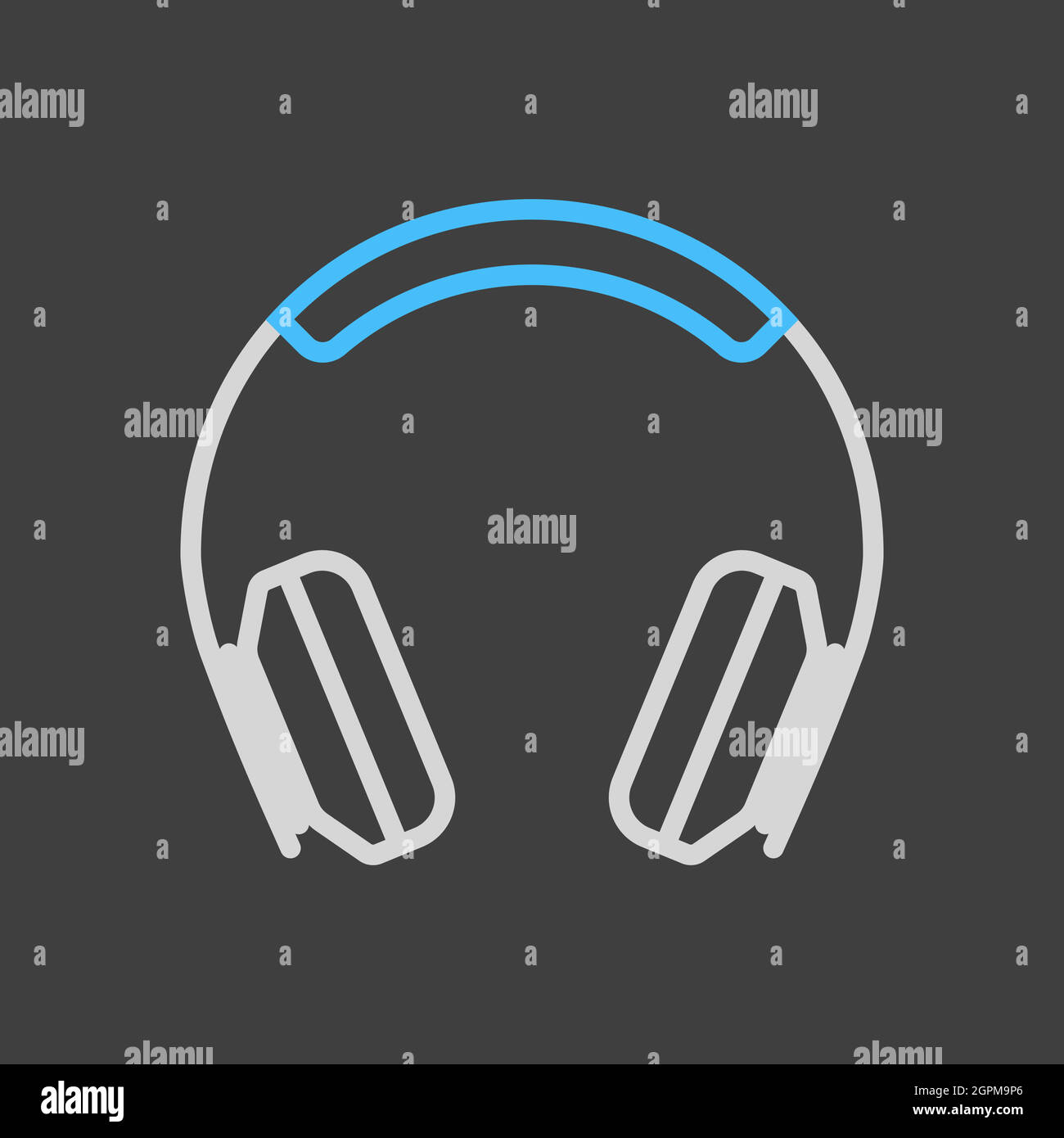 Headphones music isolated on Stock Vector Images - Alamy