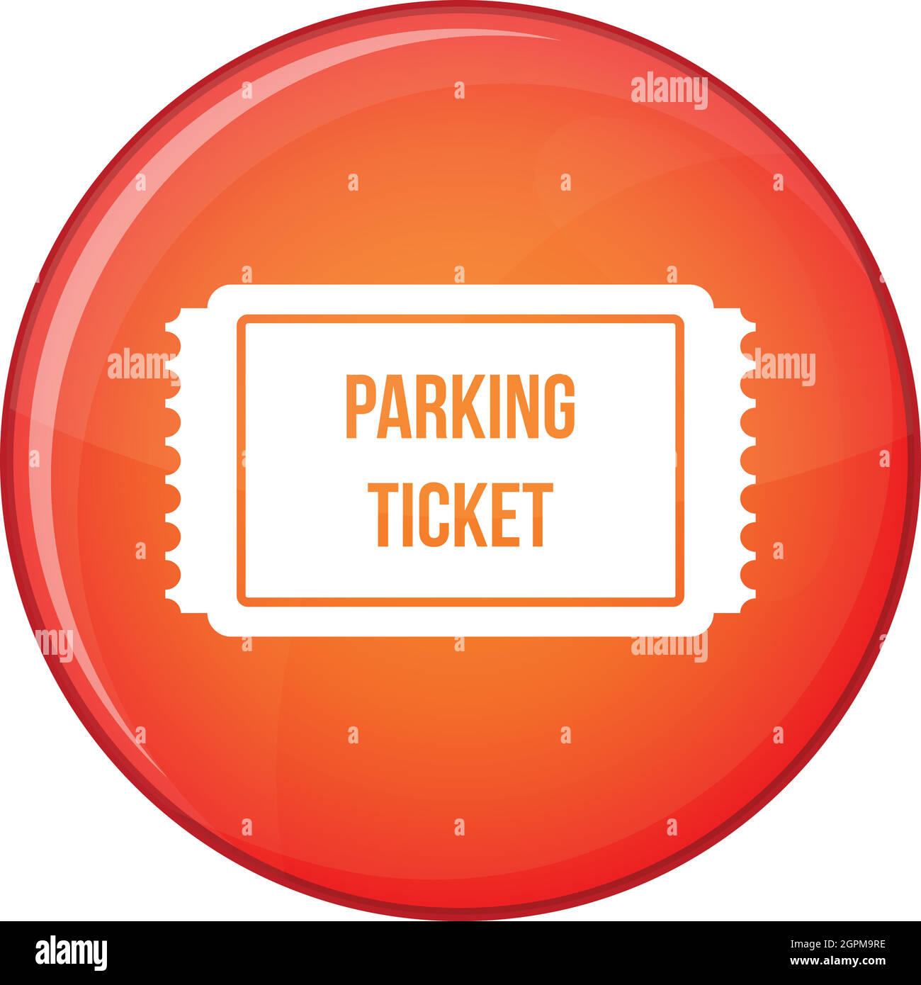 Parking ticket icon, flat style Stock Vector Image & Art - Alamy